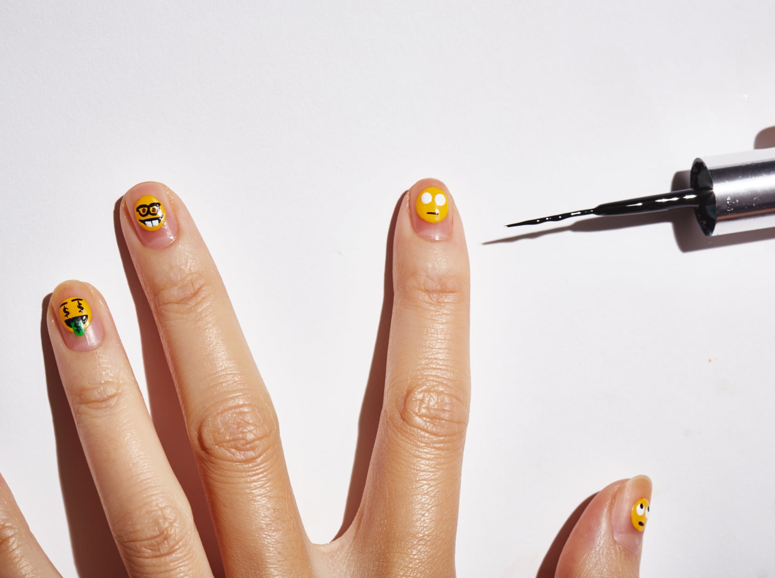Emoji Nail Art How To | POPSUGAR Beauty