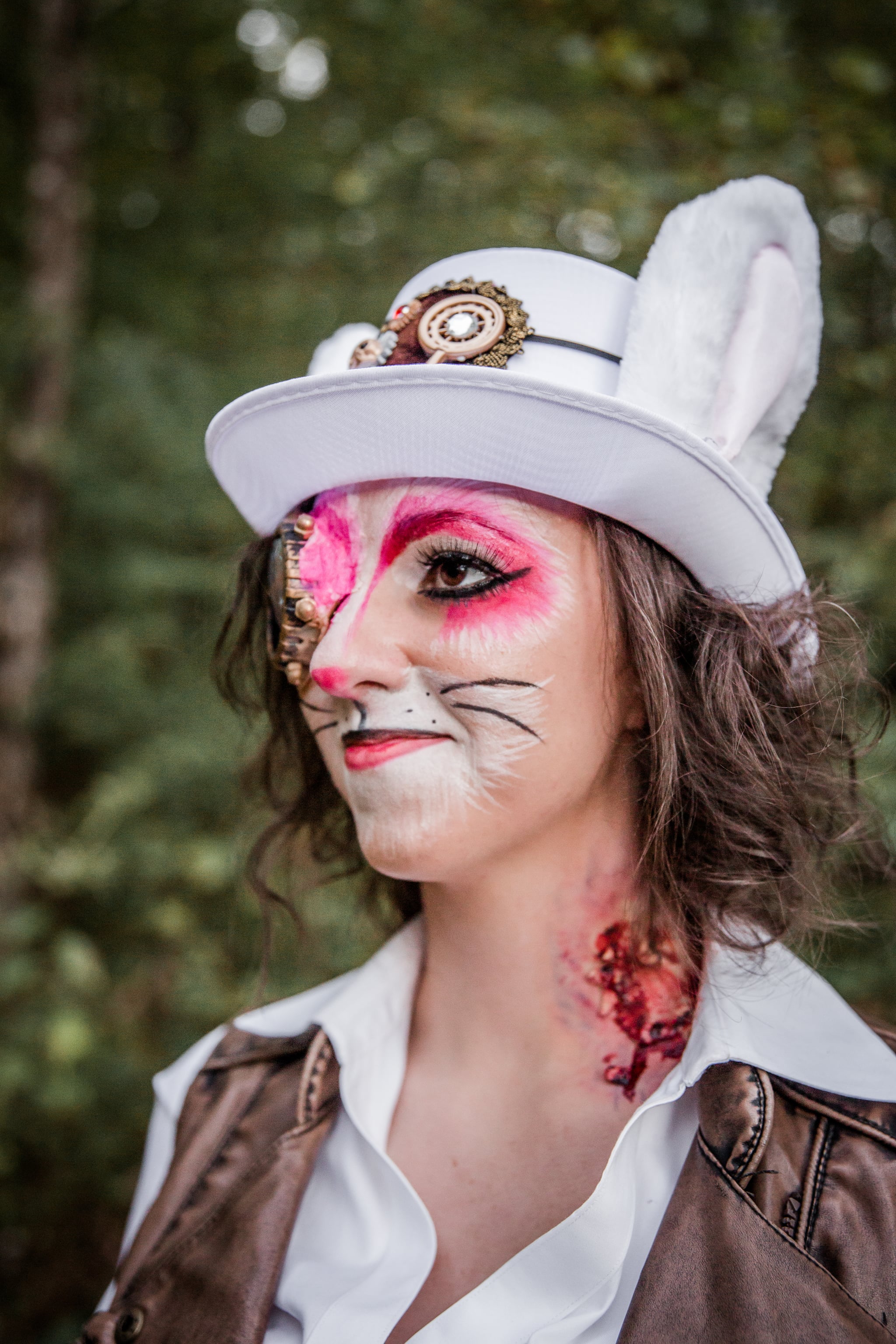 White Rabbit Face Makeup