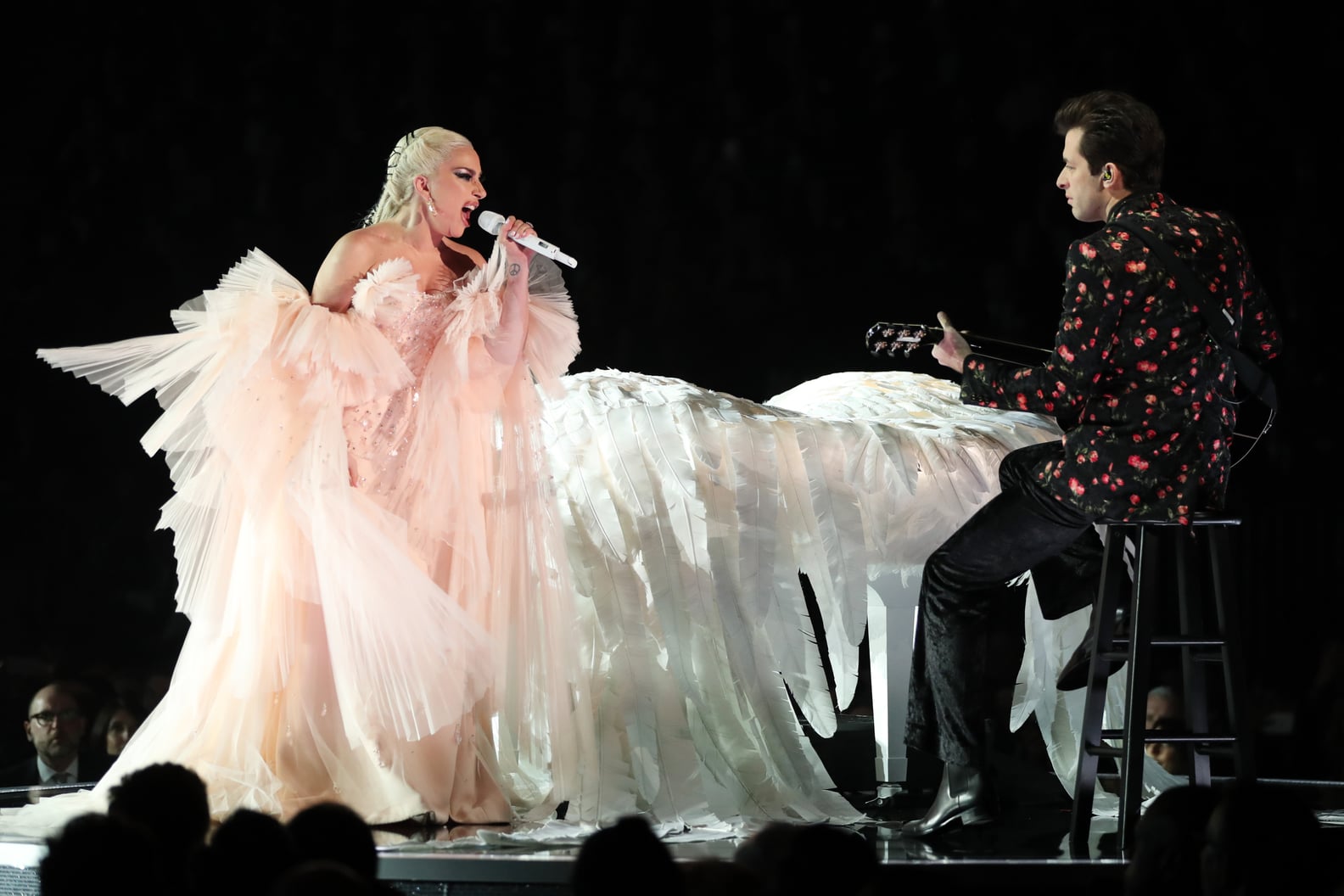 Lady Gaga's Pink Performance Dress at the Grammys 2018 | POPSUGAR Fashion