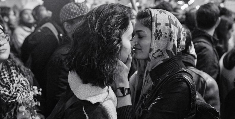 Women Kissing at Trump Protest | POPSUGAR Love & Sex