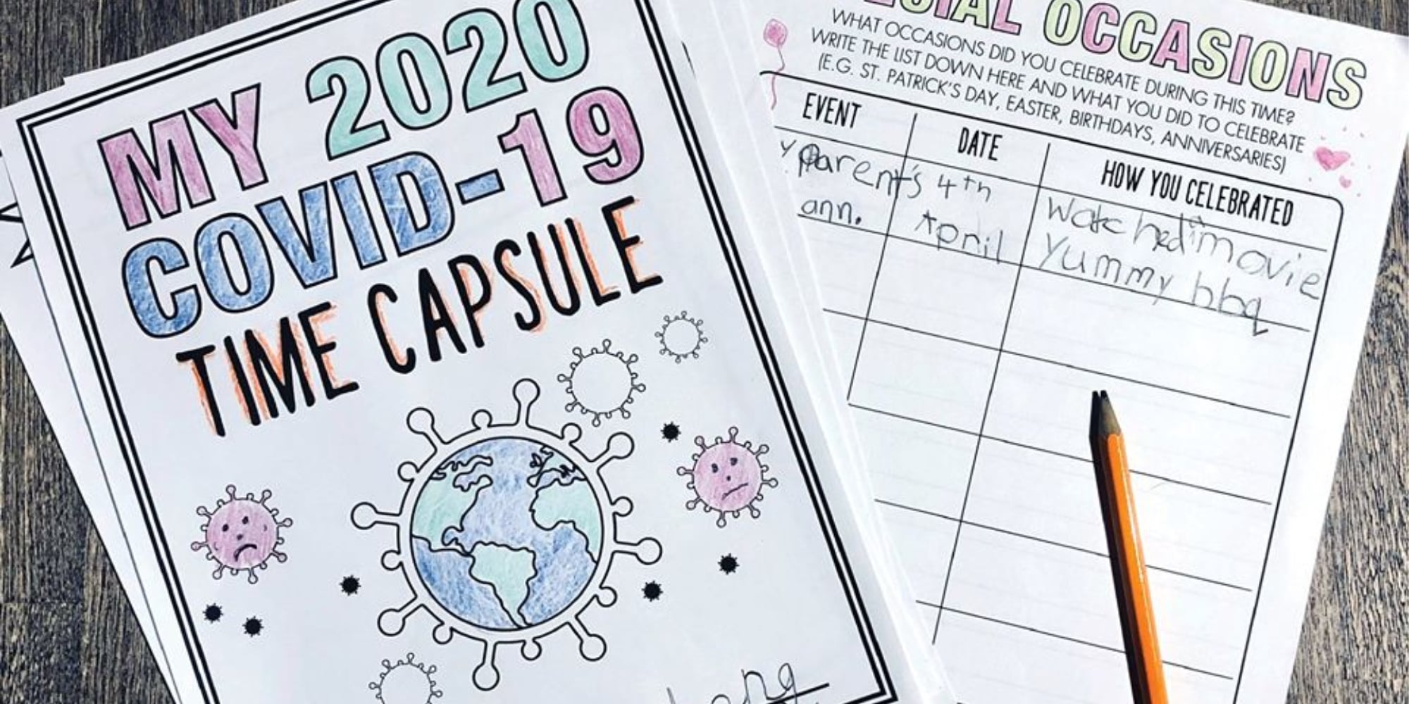 Mom Creates COVID-19 Time Capsule Activity For Kids | PS Family