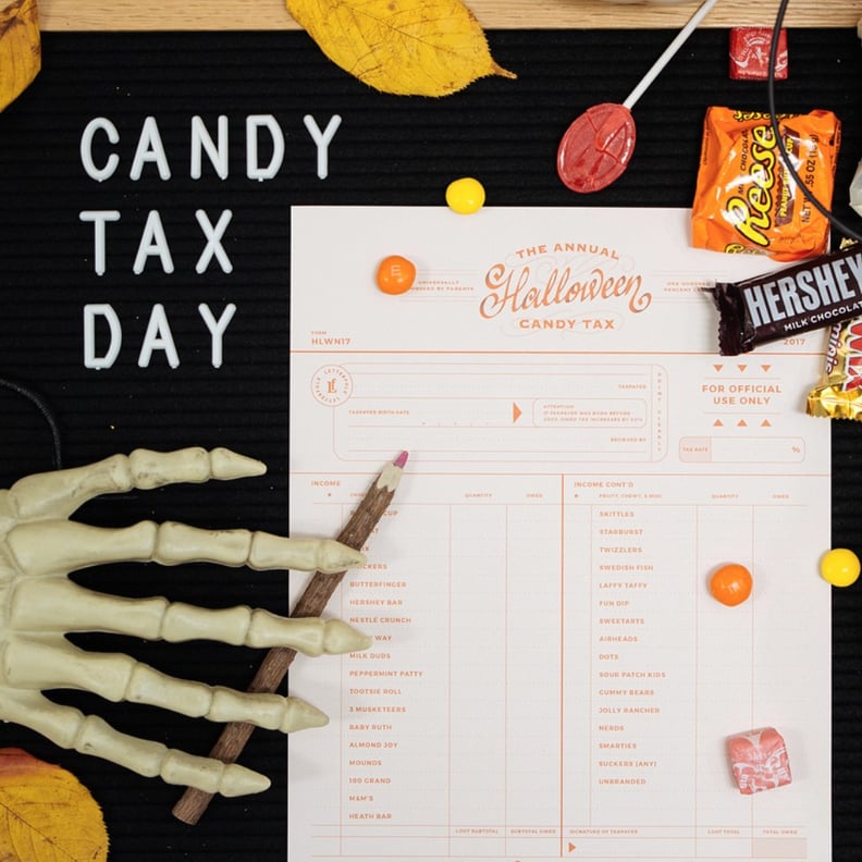 Letterfolk Halloween Parent Candy Tax Form | PS UK Parenting