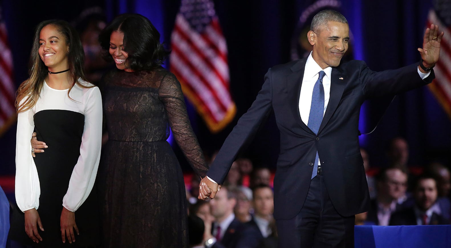 Why Wasnt Sasha Obama At The Farewell Speech Popsugar Celebrity