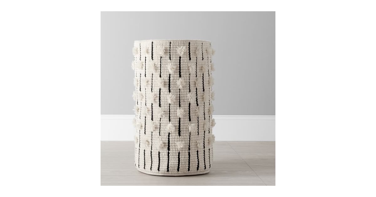 Textured Boho Hamper | Best Dorm Essentials From Pottery Barn ...