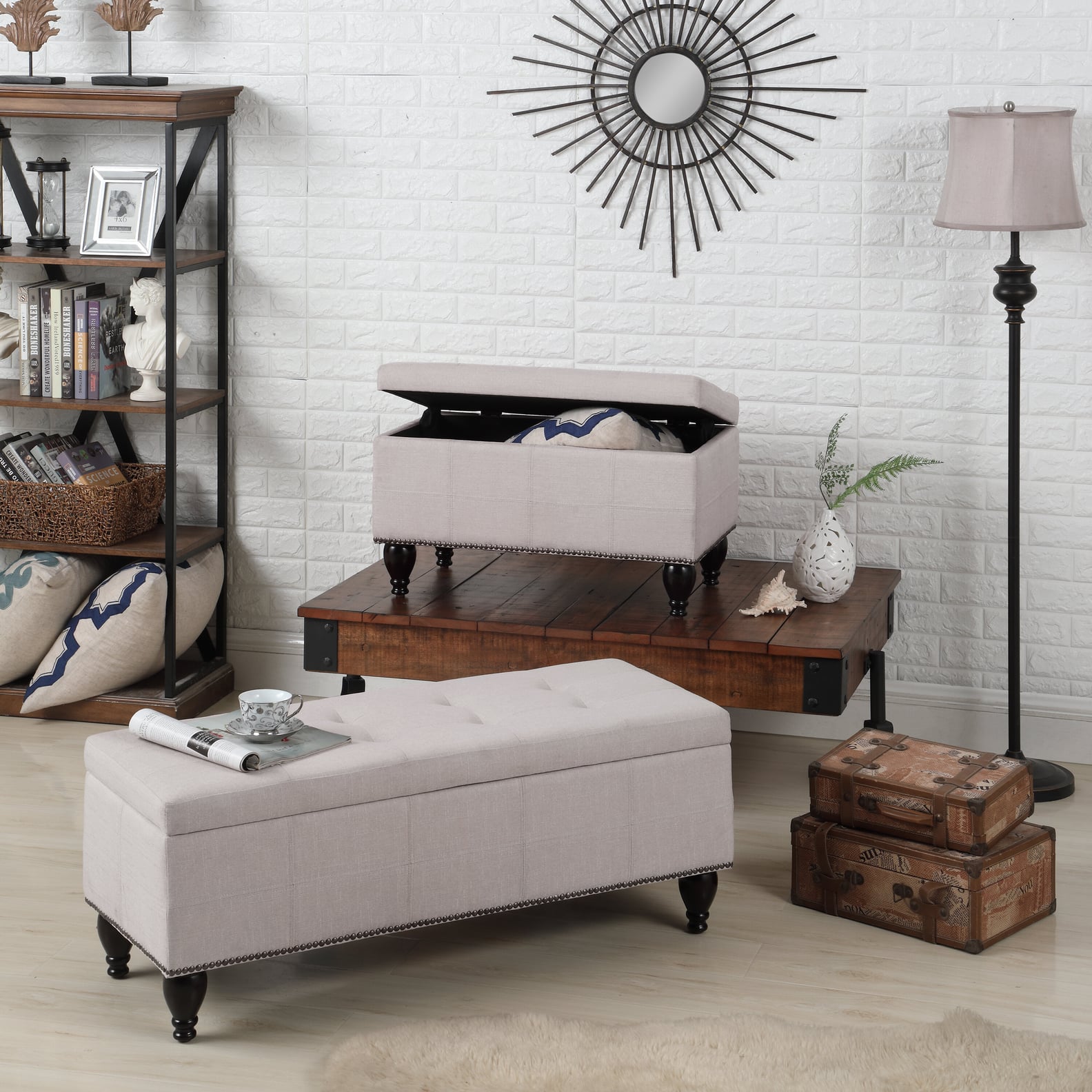 Space-Saving Ottomans With Storage From Wayfair | PS Home