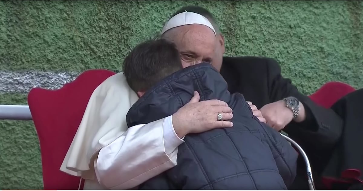 Pope Francis Comforts Boy About His Late Father | POPSUGAR Family