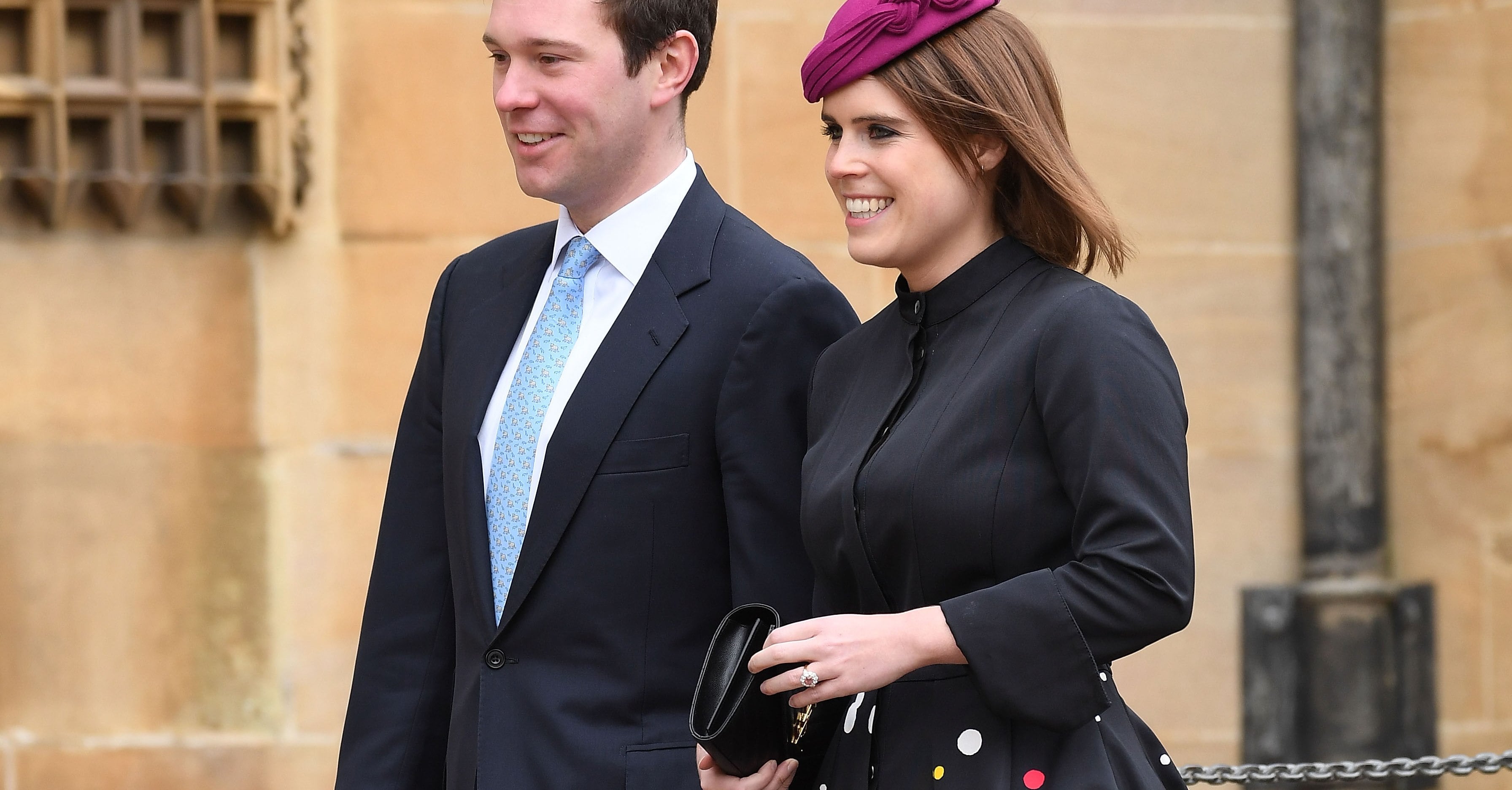 Princess Eugenie's Paint Splatter Coat Easter 2018 | PS Fashion