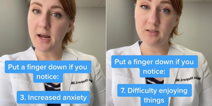 Therapist Shares "Put a Finger Down" For Signs of Depression | POPSUGAR ...