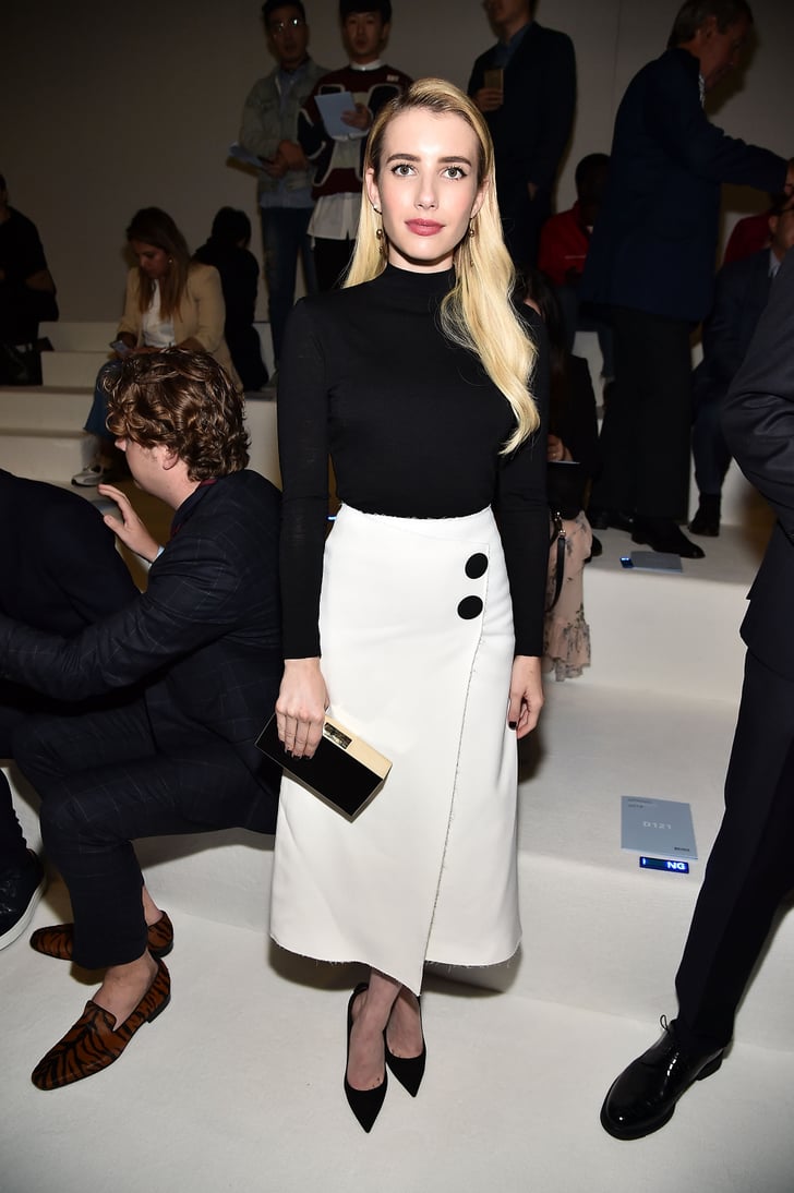 Emma Roberts | Celebrities in the Front Row at Fashion Week Spring 2019 ...