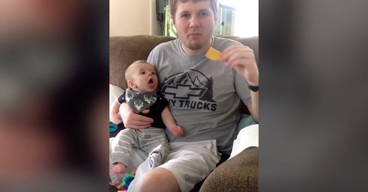 Baby Wants His Dad's Chips Viral Video | POPSUGAR Family
