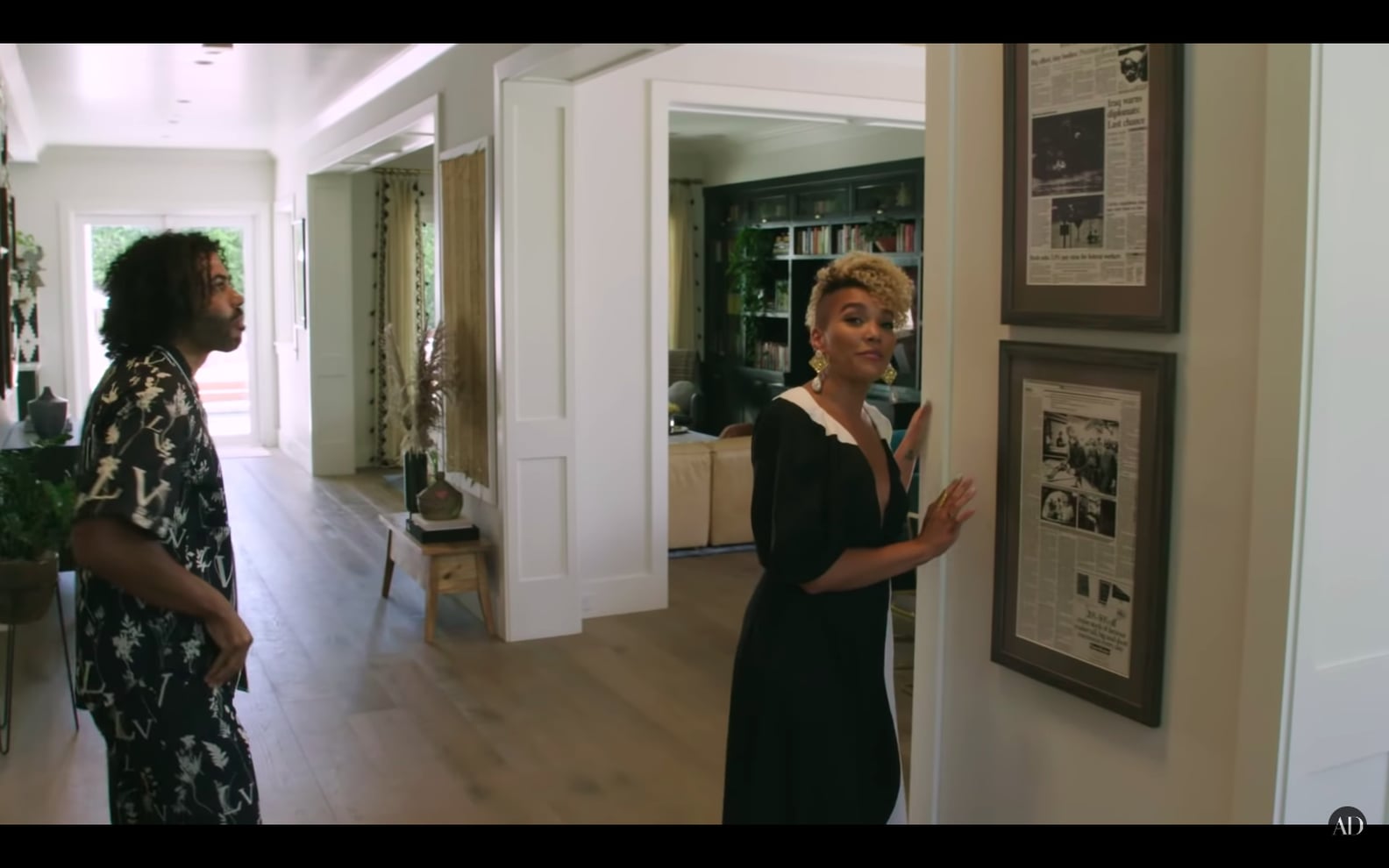 Watch Daveed Diggs and Emmy Raver-Lampman's AD House Tour | POPSUGAR Home