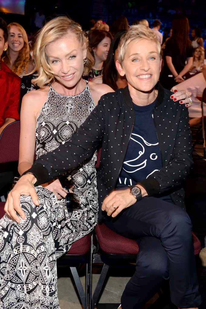 Ellen DeGeneres and Portia de Rossi Teen Choice Awards 2015 | POPSUGAR ...