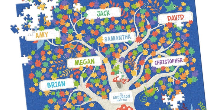 Personalized Family Tree Puzzle Gift From Etsy | POPSUGAR Family