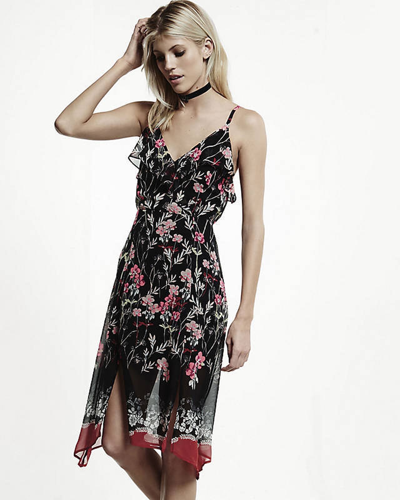 Emily Ratajkowski Floral Dress Instagram June 2016 | PS Fashion