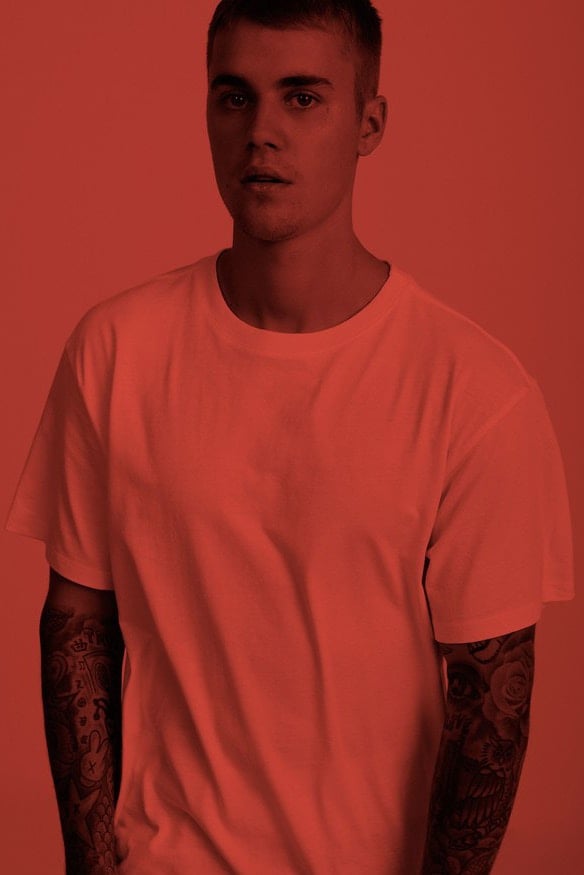 Justin Bieber White T-Shirt | POPSUGAR Fashion