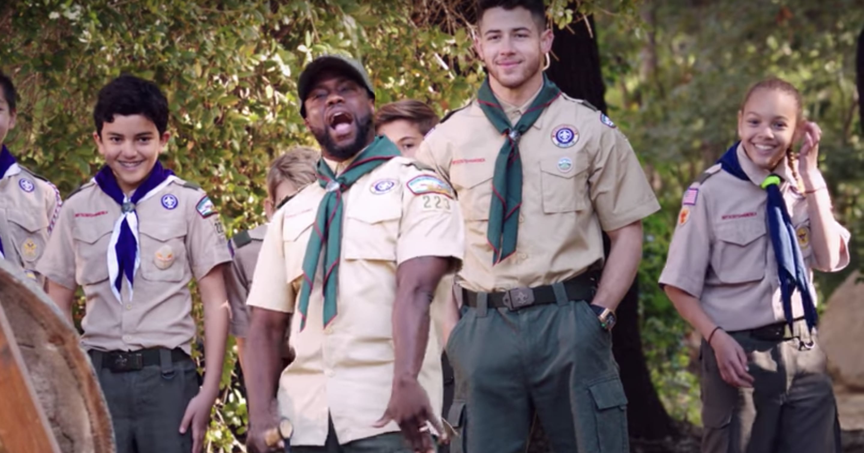 Watch Nick Jonas and Kevin Hart Become Scouts | Video | PS Celebrity