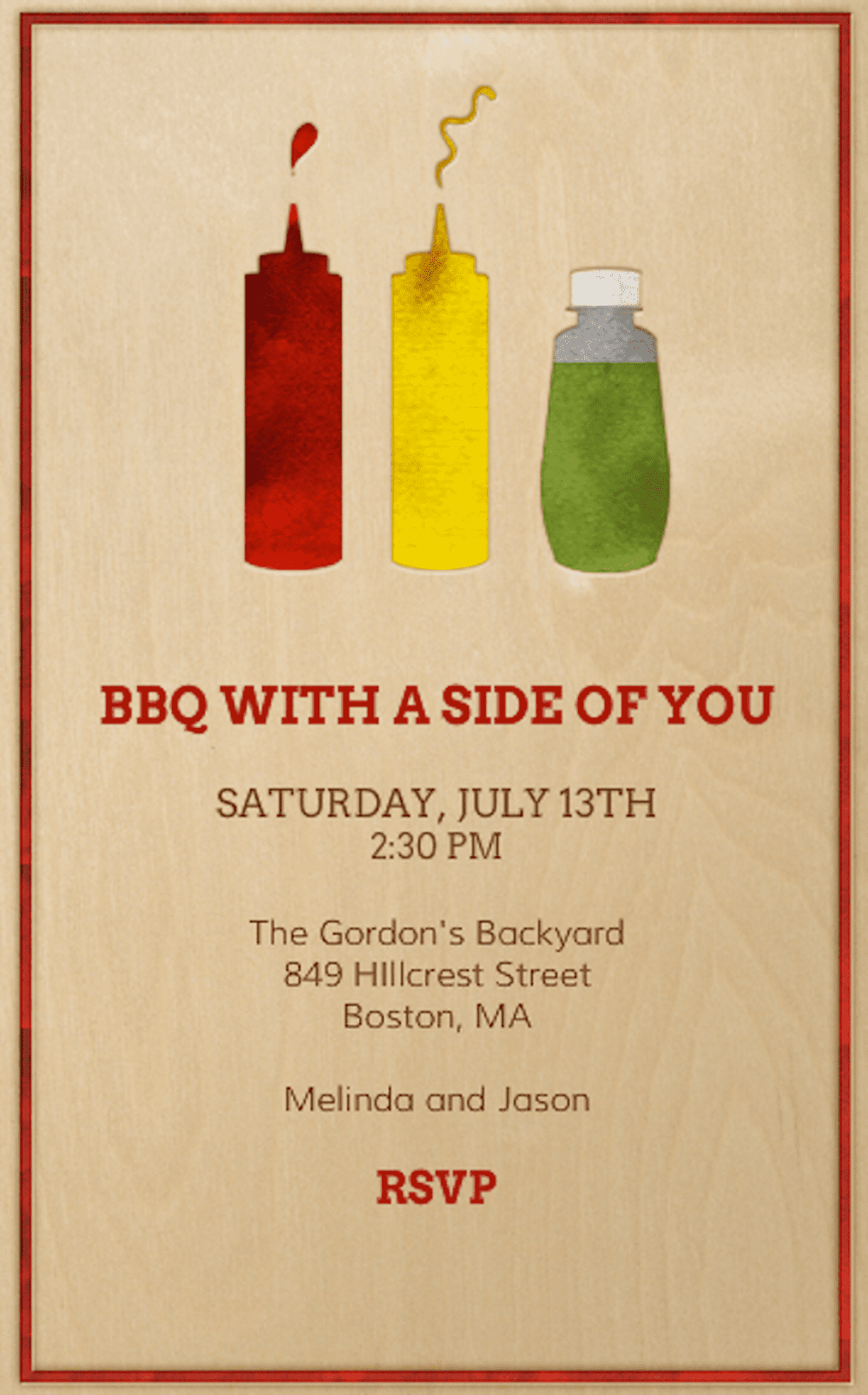 Summer Barbecue Invitations | PS Food