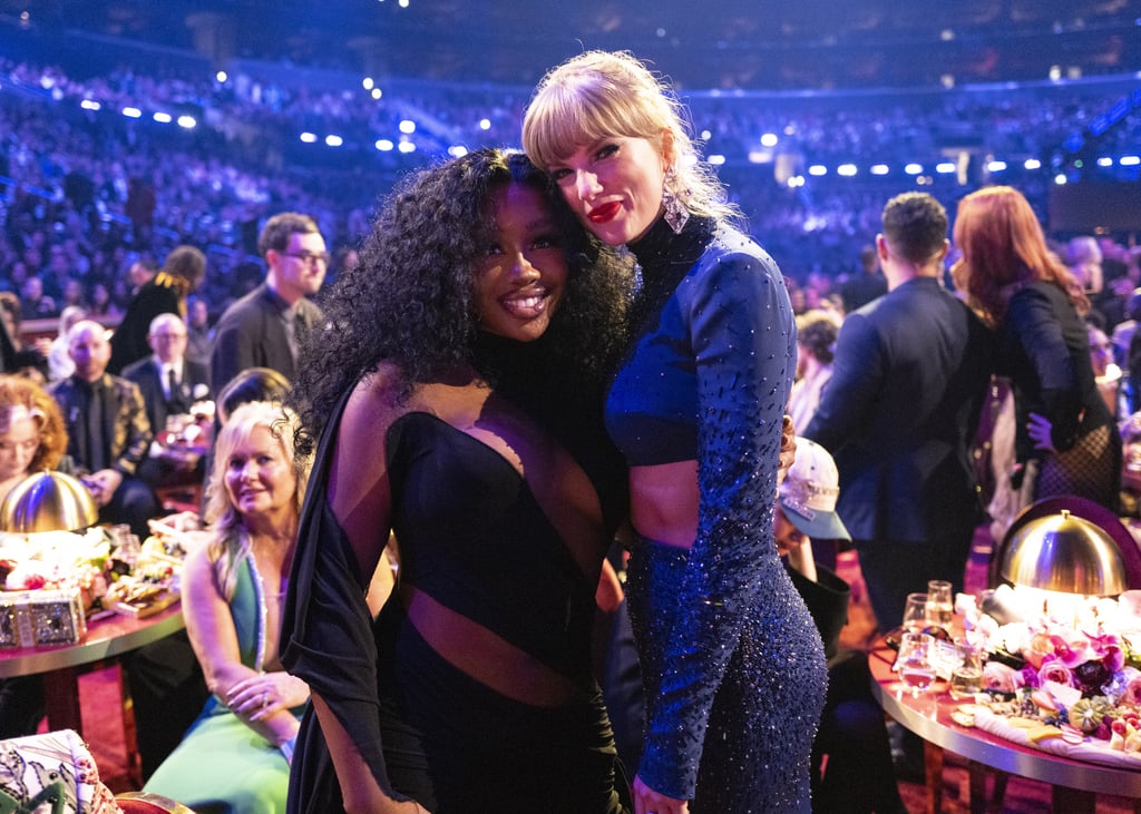 Taylor Swift and SZA Hug at the Grammys | Photos | POPSUGAR Celebrity