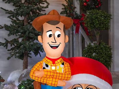 Toy Story Woody and Slinky Holiday Inflatable at Home Depot | POPSUGAR ...