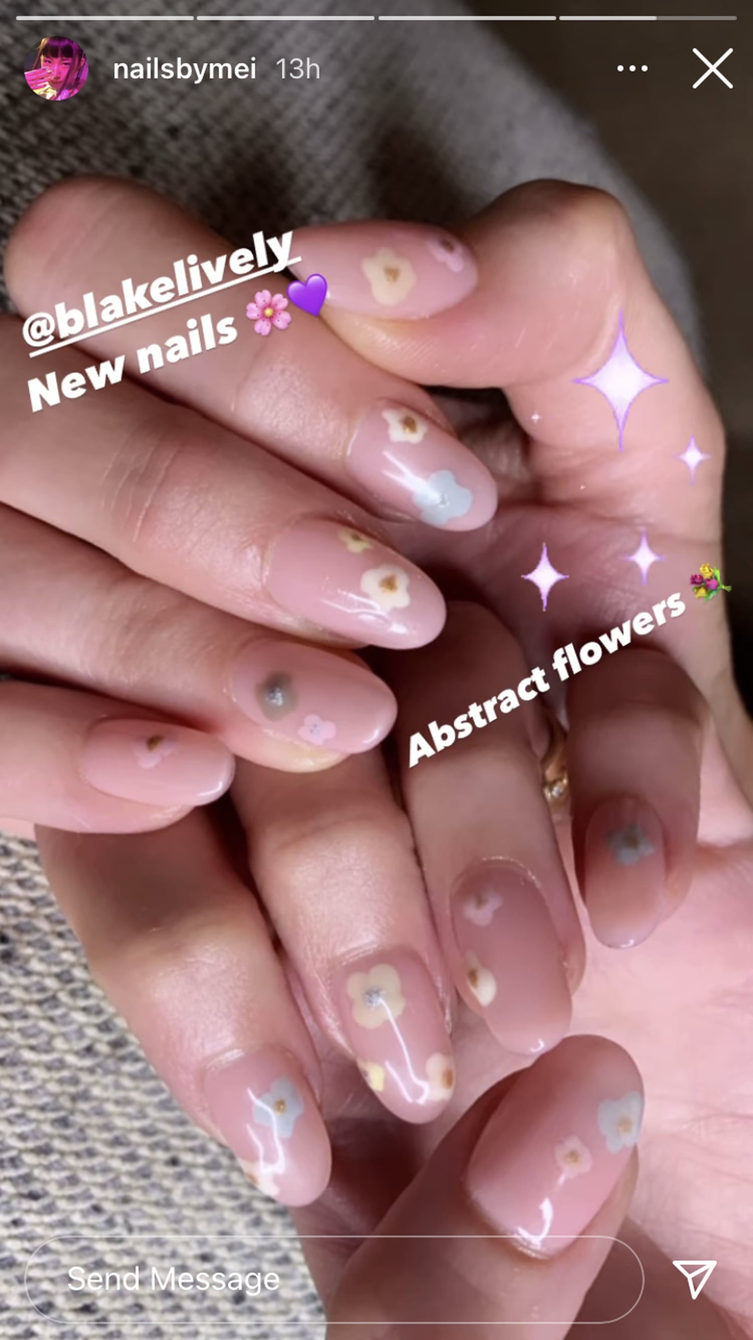 Blake Lively's Flower Nail Art Looks Inspired by Gossip Girl | PS Beauty