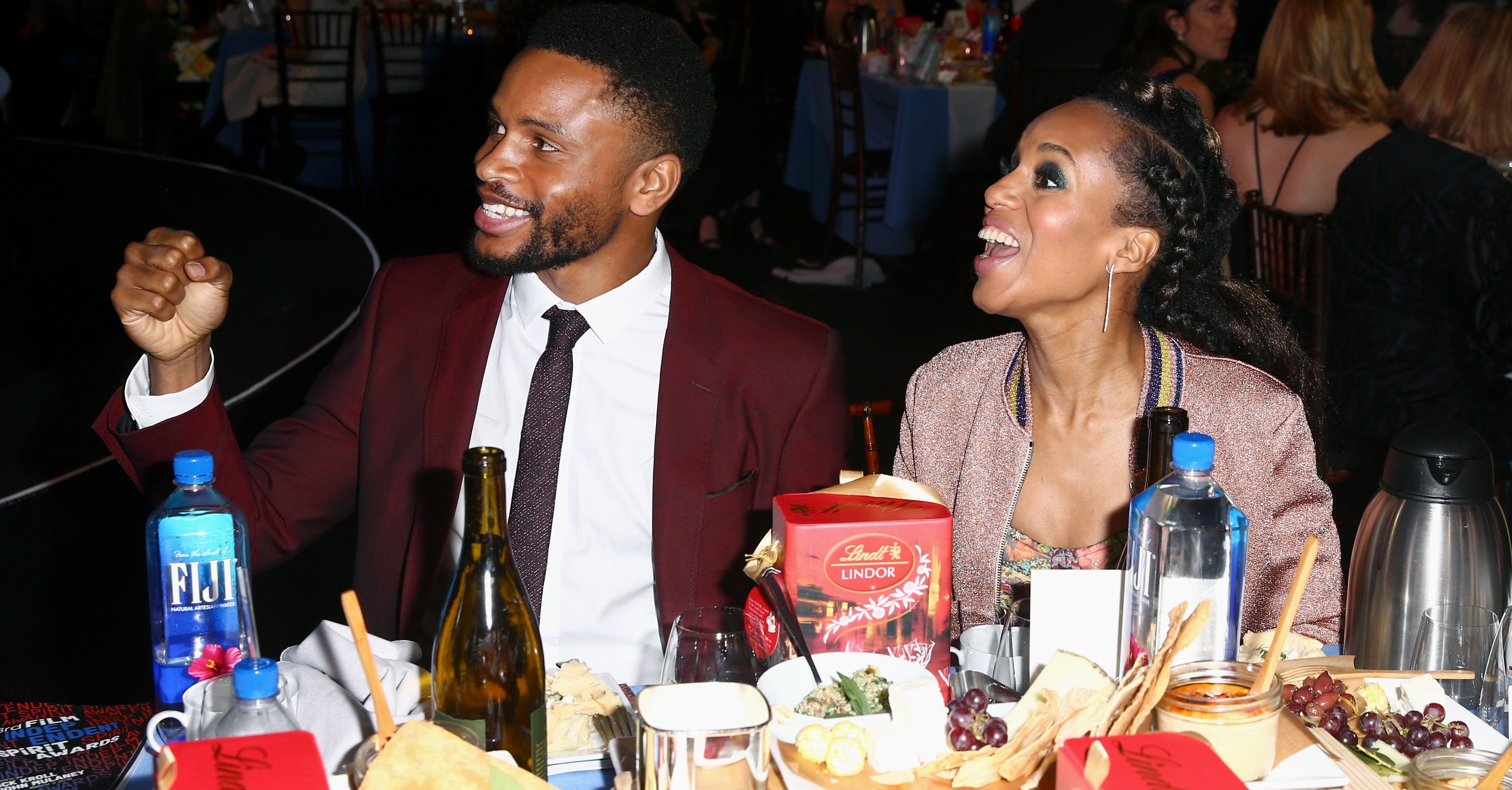Kerry Washington and Nnamdi Asomugha the 2018 Spirit Awards | PS Celebrity