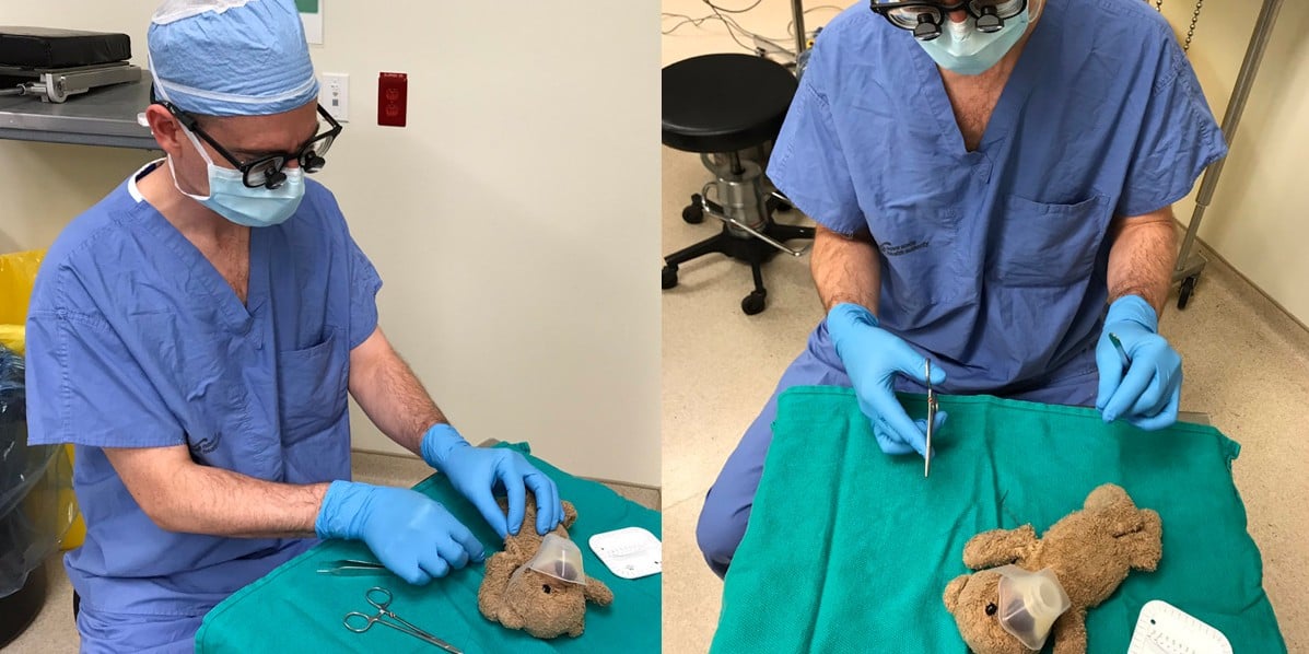 Surgeon Operates on Teddy Bear For Young Patient | PS Family