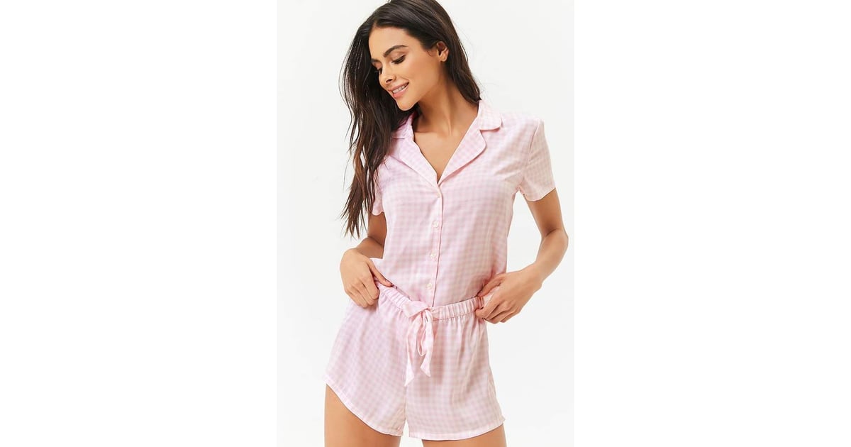 Forever 21 Gingham Satin Pajama Set | Selena Gomez Pink Target Pajamas ... Forever 21 Gingham Satin Pajama Set | Selena Gomez Pink Target Pajamas ...
