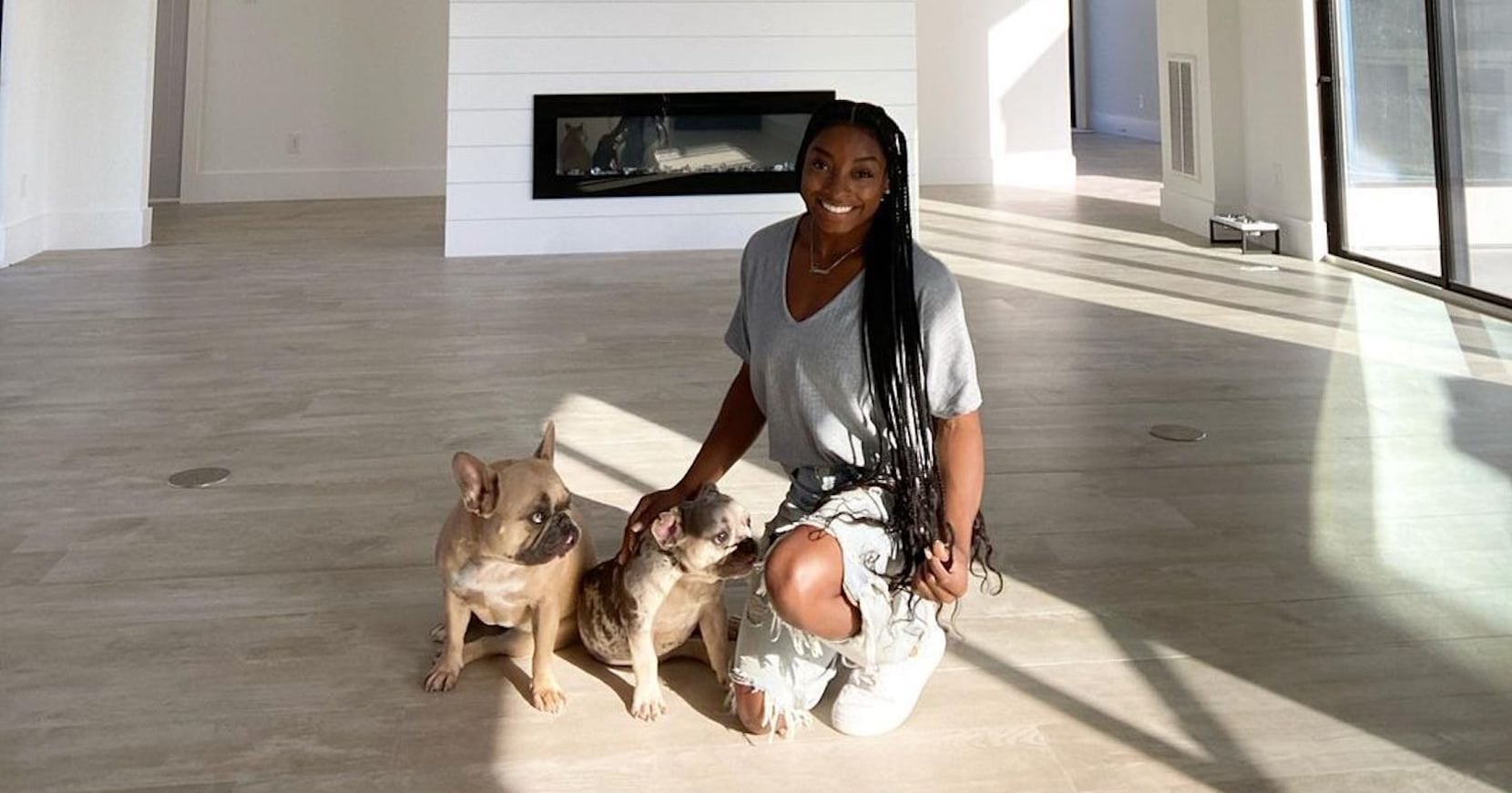 Best Photos of Simone Biles' French Bulldogs, Lilo and Rambo | PS UK Pets