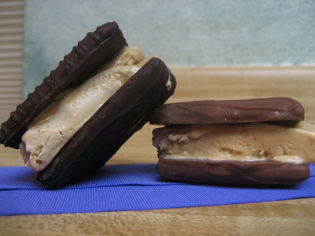 Dulce De Leche Ice Cream & Choco Covered Graham Cracker Sandwiches
