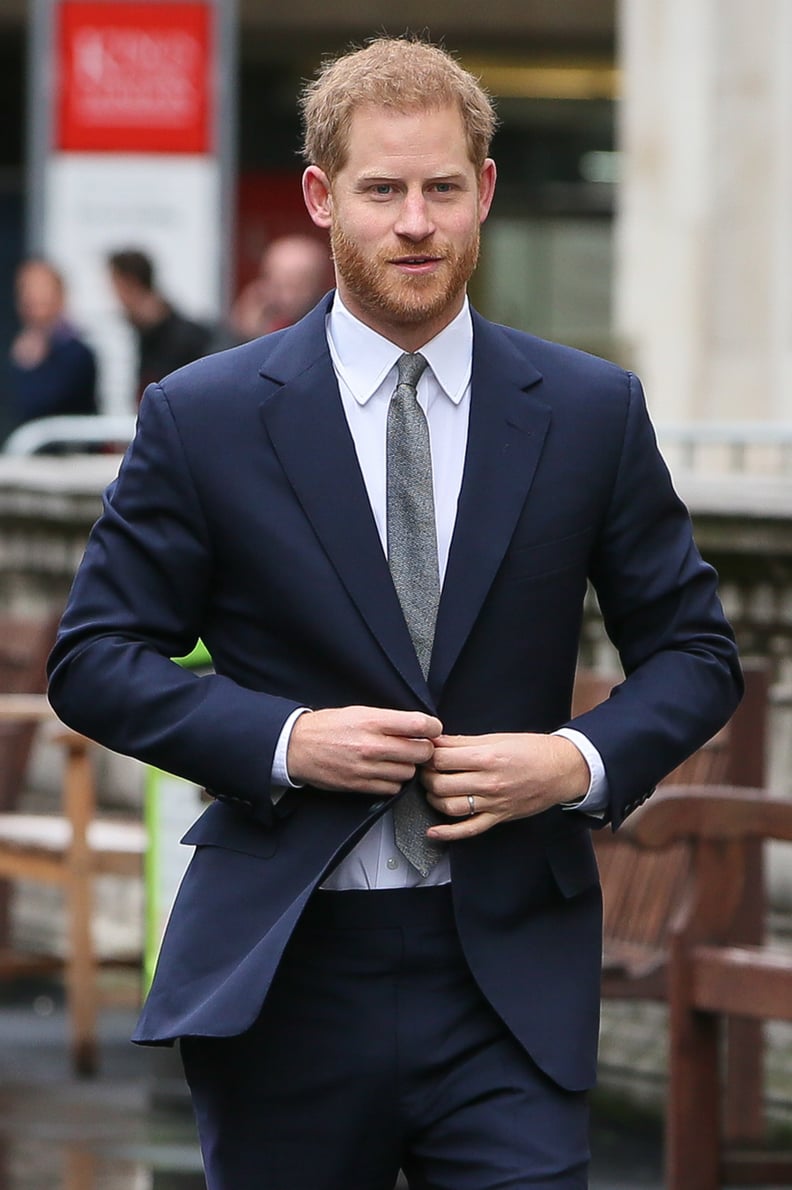 Prince Harry Visits King's College London March 2019 | POPSUGAR Celebrity