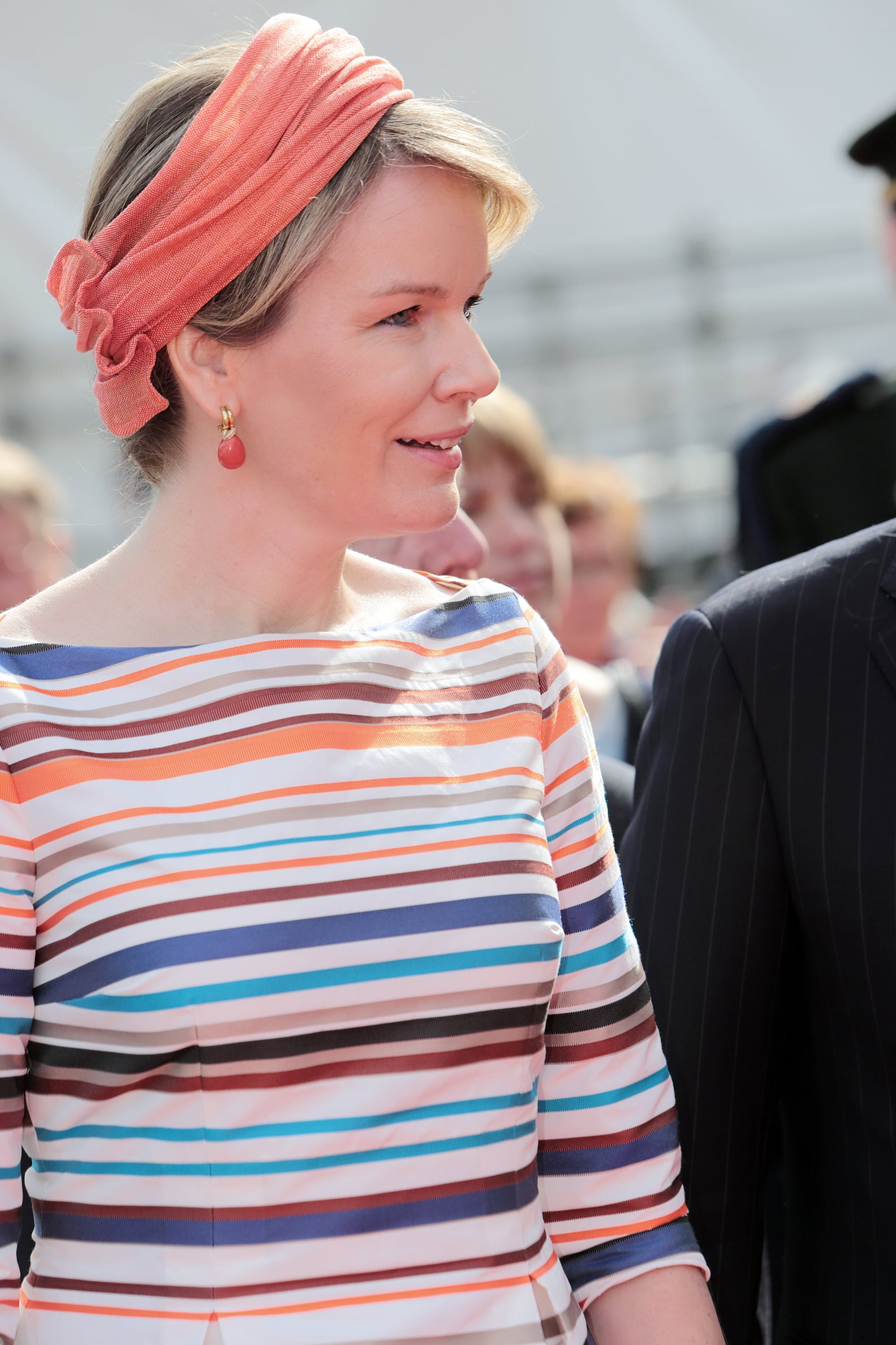 Queen Mathilde of Belgium Natan Dress April 2016 | PS Fashion