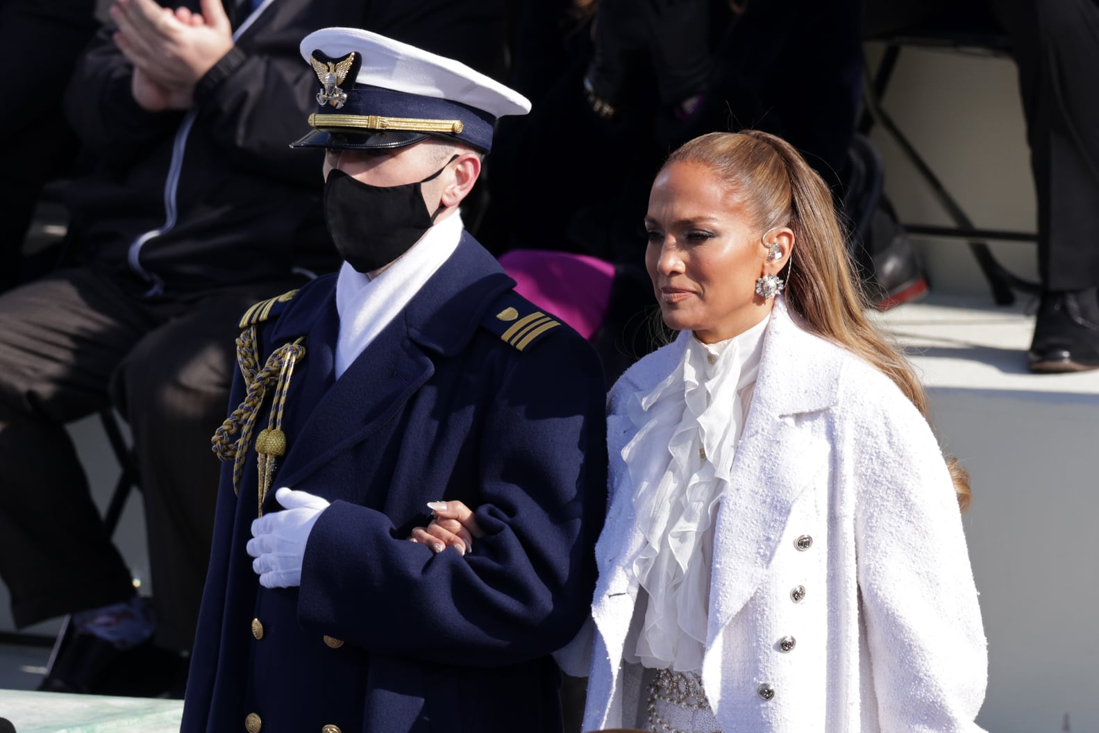 See Photos of J Lo's White Chanel Outfit on Inauguration Day | PS Fashion