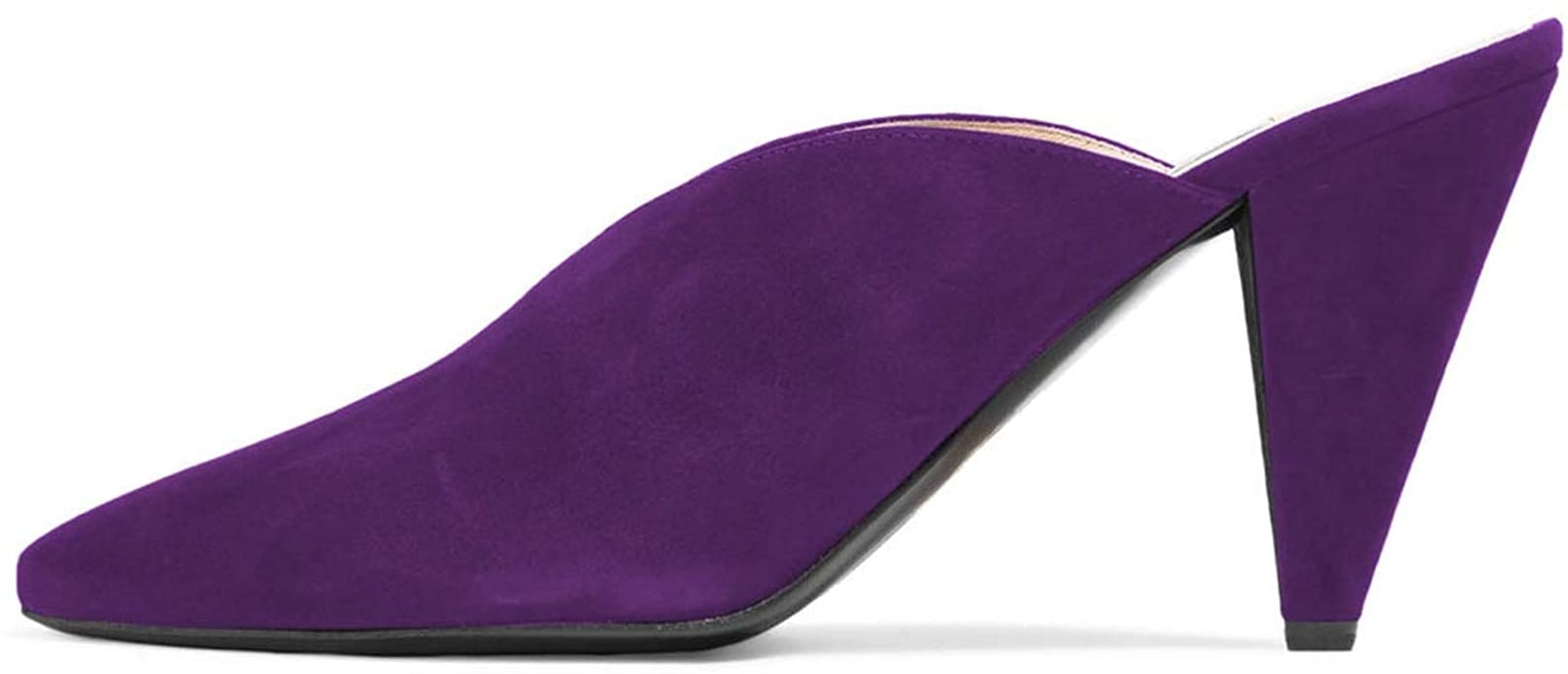 Dua Lipa's The Attico Royal-Purple Heeled Mules | Instagram | POPSUGAR ...