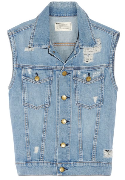 How to Wear a Denim Vest | POPSUGAR Fashion