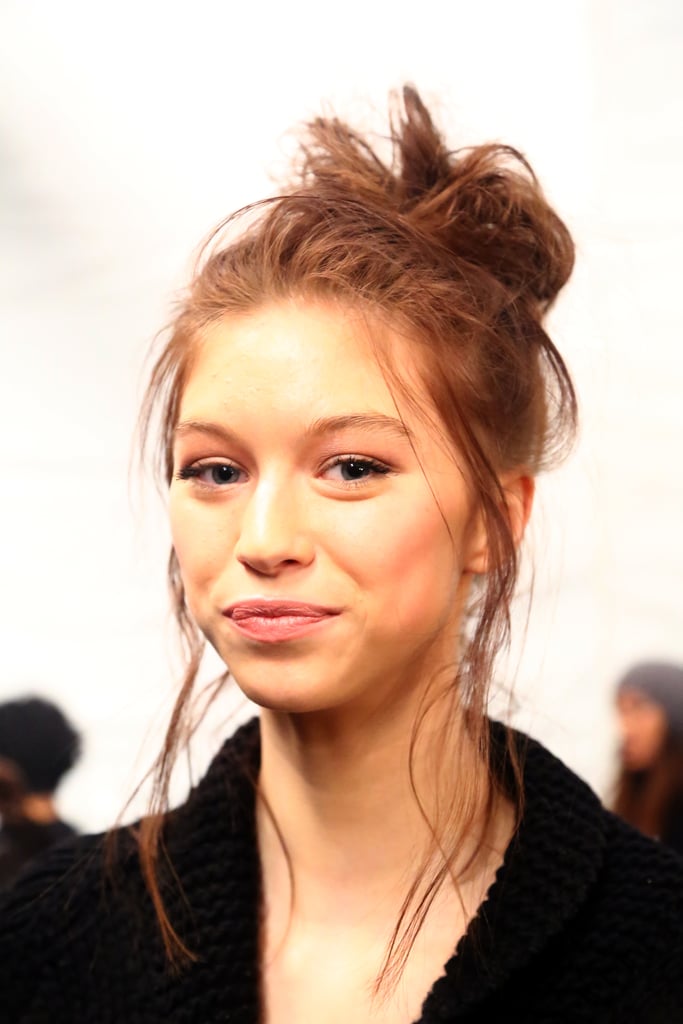 Bun Hair Trend Fall 2014 New York Fashion Week Popsugar Beauty