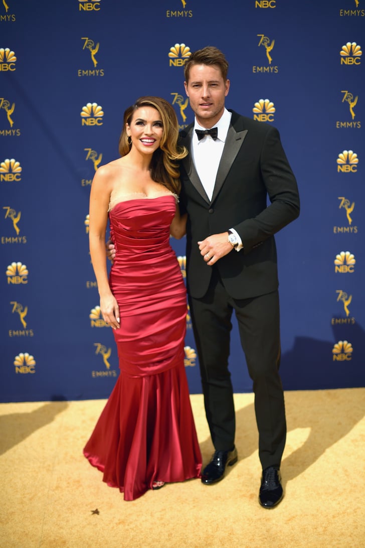 Chrishell Stause and Justin Hartley | Emmys Red Carpet Dresses 2018 ...