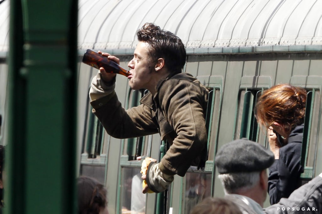 Harry Styles on Set of Dunkirk July 2016 | POPSUGAR Entertainment