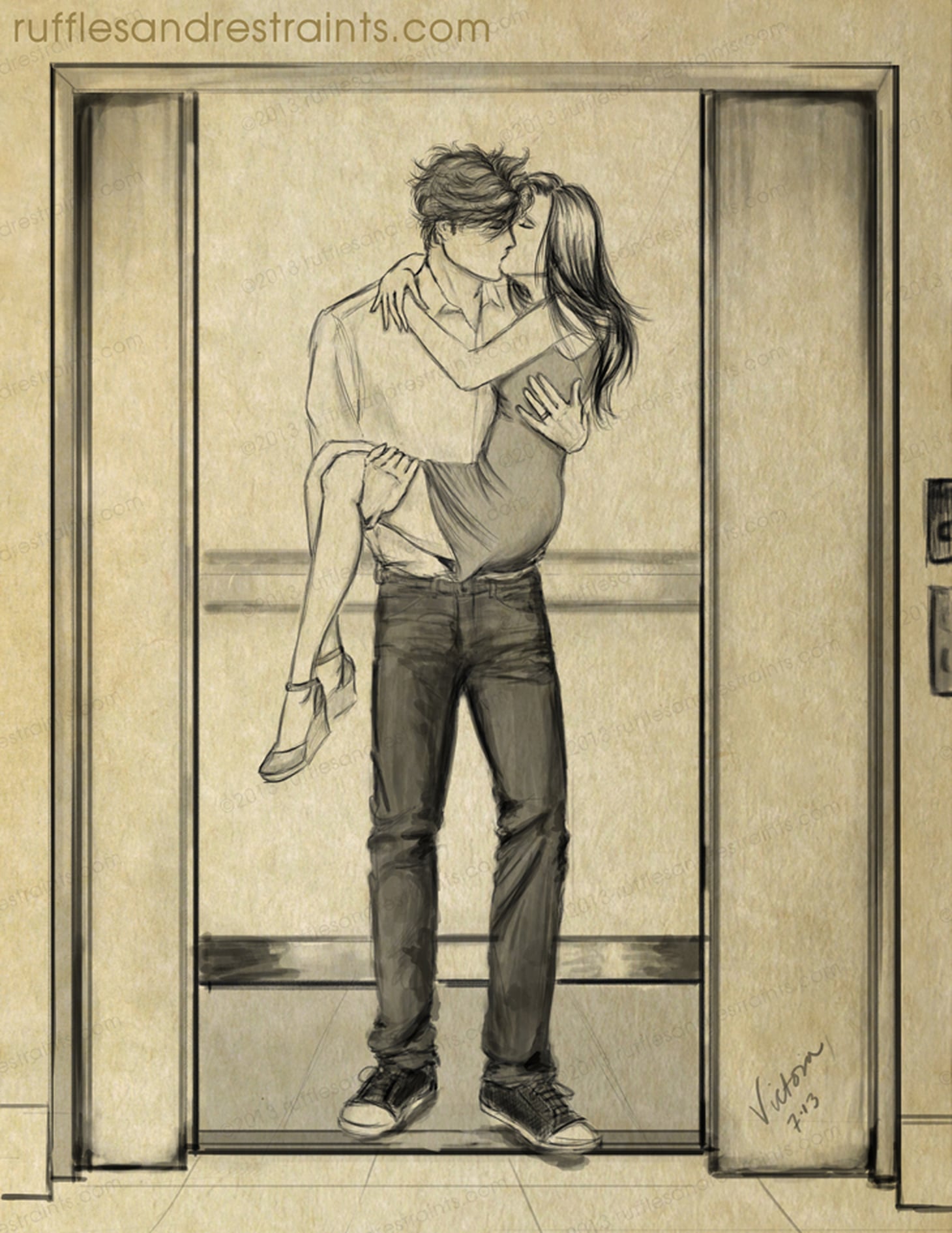Fifty Shades of Grey Fan Art Ruffles and Restraints | PS Love