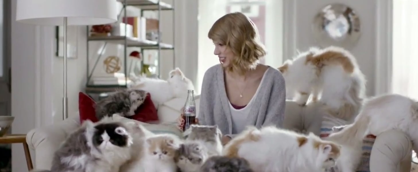 Taylor Swift Diet Coke Cat Ad | Video | PS Celebrity