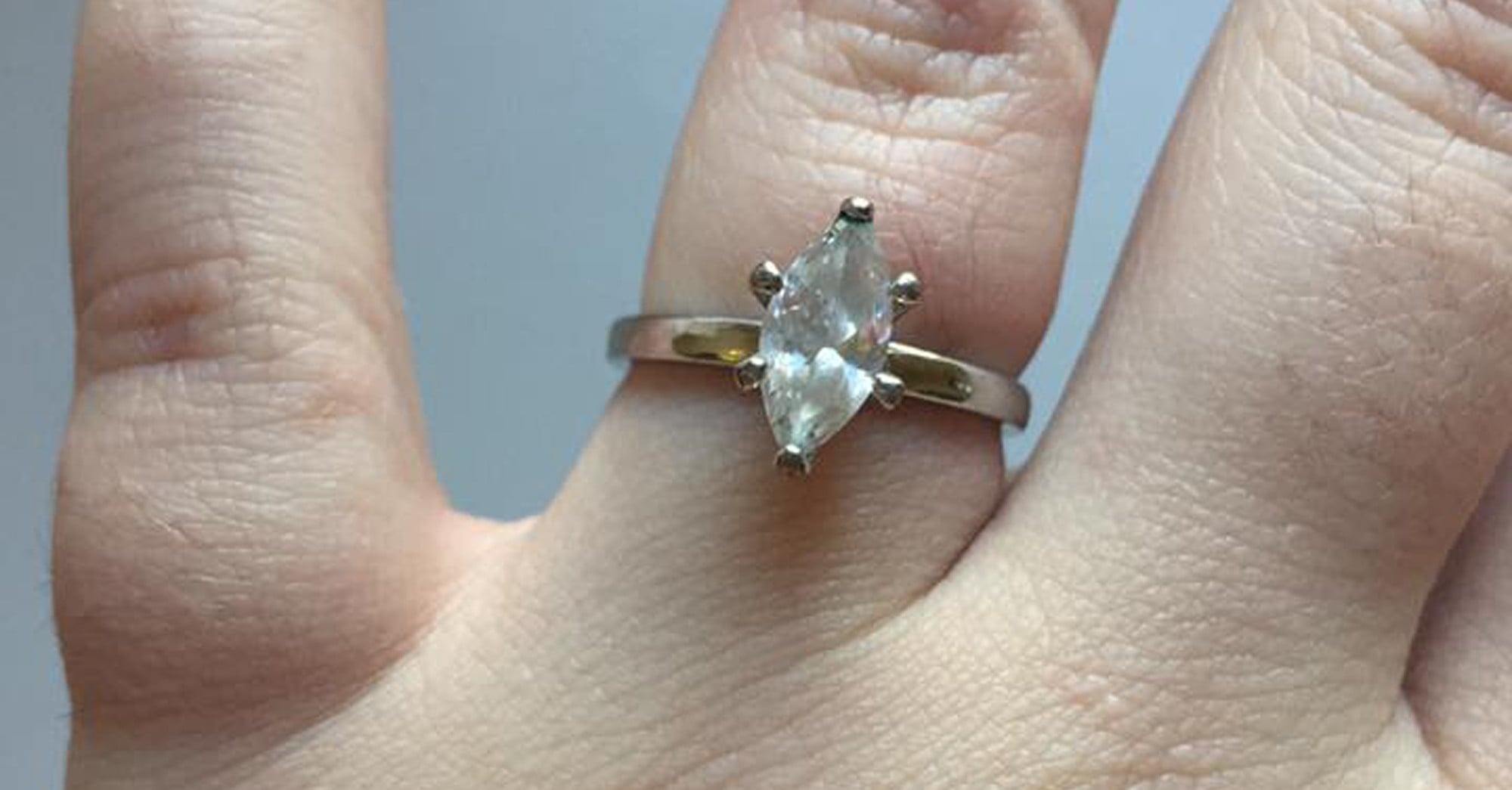 Single Woman Wearing an Engagement Ring While Working | PS Love