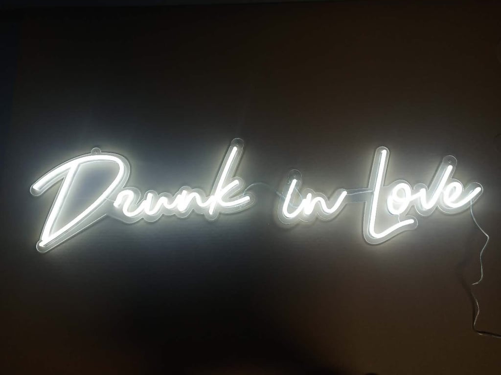 Drunk In Love Neon Led Sign Neon Wedding Signs Popsugar Love And Sex