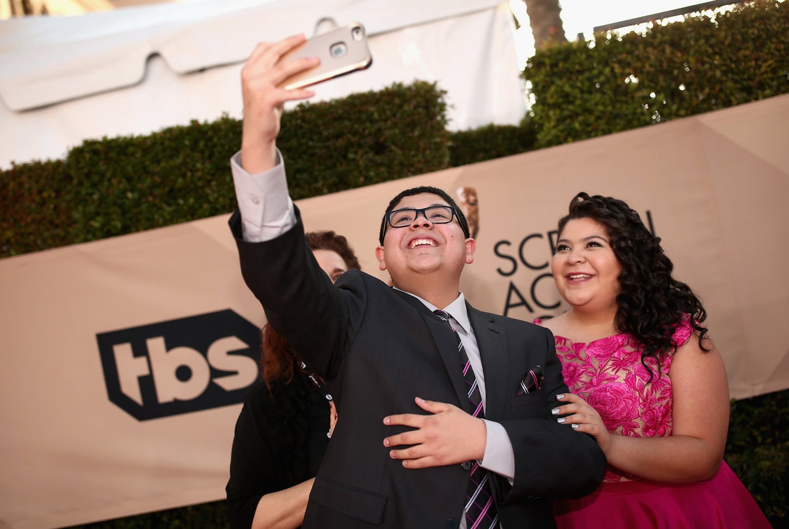 Rico Rodriguez and His Sister at the SAG Awards 2016 | POPSUGAR Latina