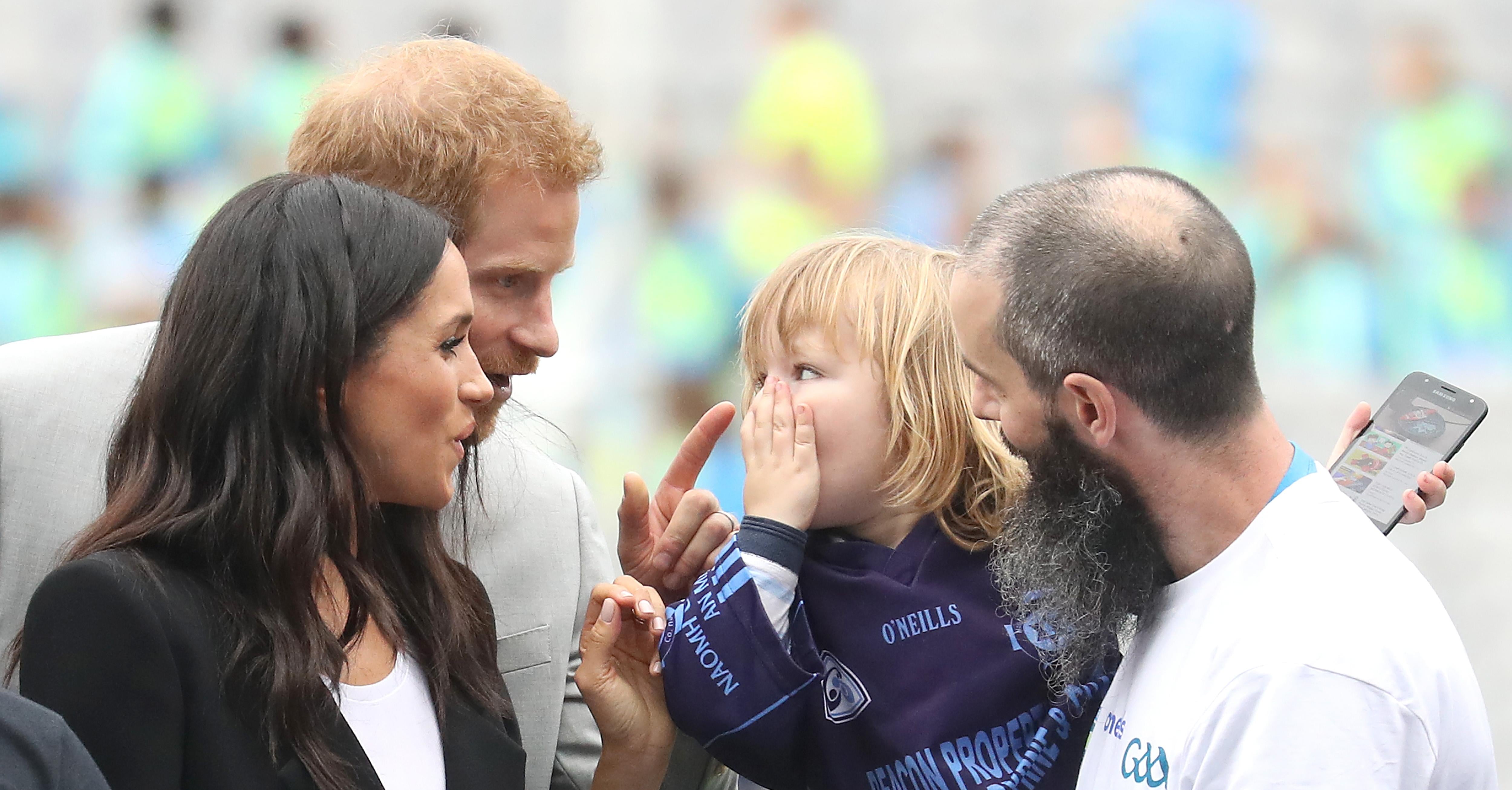 Kid Touching Meghan Markle's Hair in Ireland | PS Celebrity