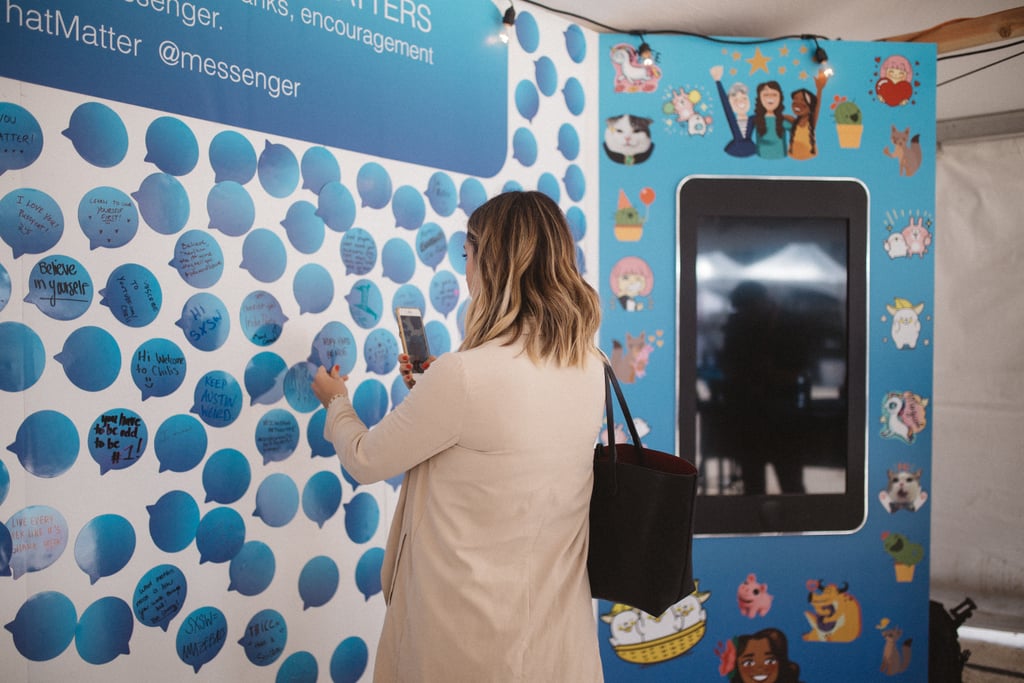 Facebook Messenger Messages That Matter Wall at SXSW 2018 | POPSUGAR News