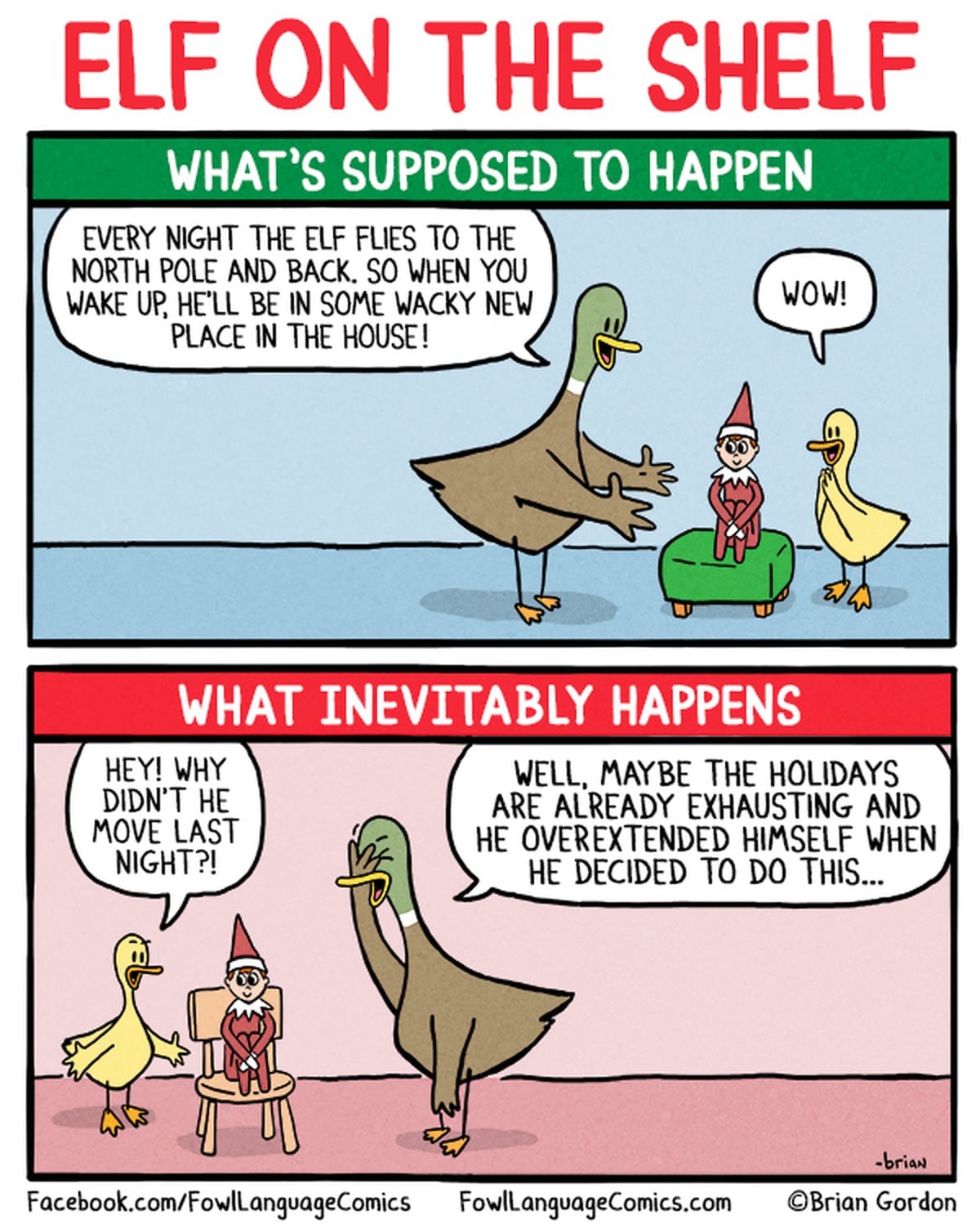 Brian Gordon's Fowl Language Holiday Parenting Comics | PS Family