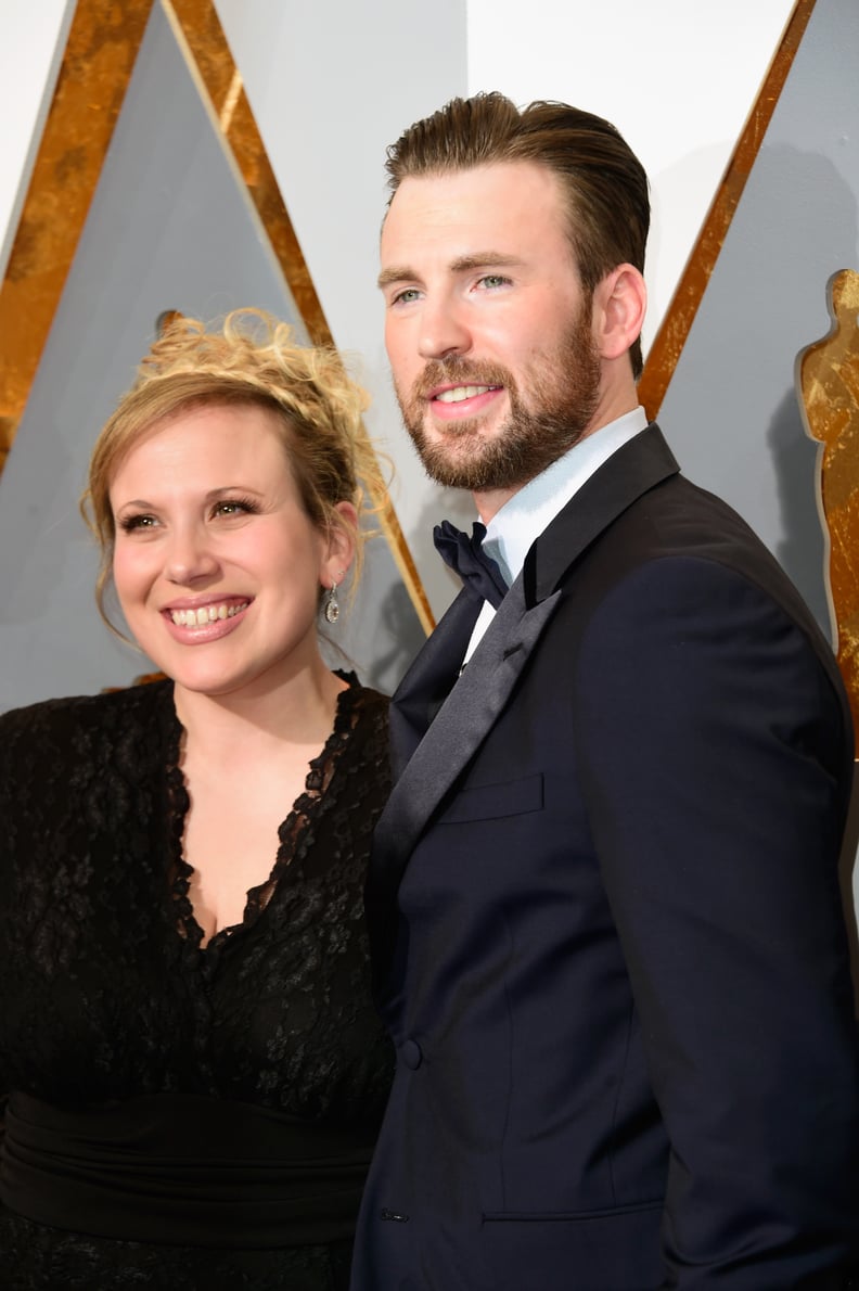 Chris Evans and His Sister at the Oscars 2016 | PS Celebrity