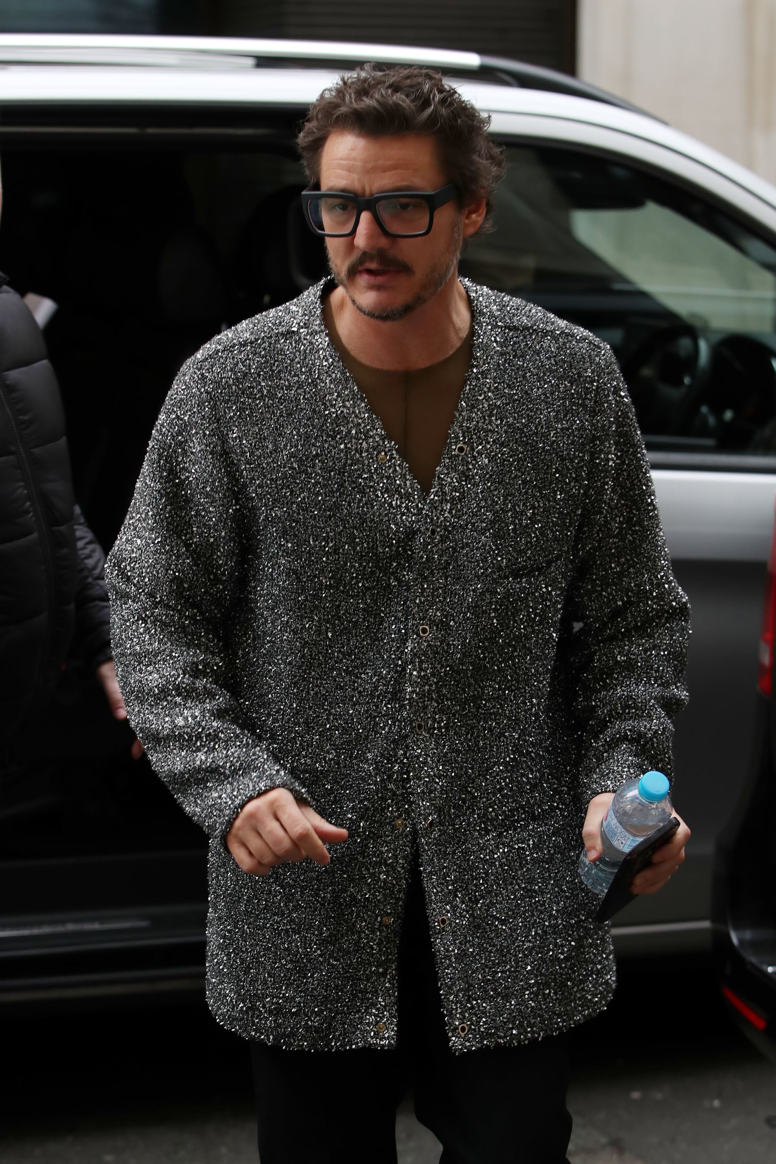 Pedro Pascal's Sparkly Cardigan Proves He's a Style Icon | PS Fashion