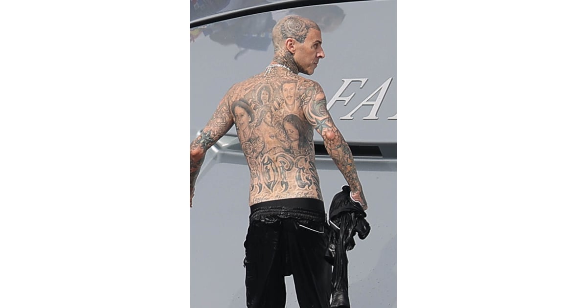 Travis Barker’s Back Tattoos | Travis Barker's Tattoos and Meanings ...