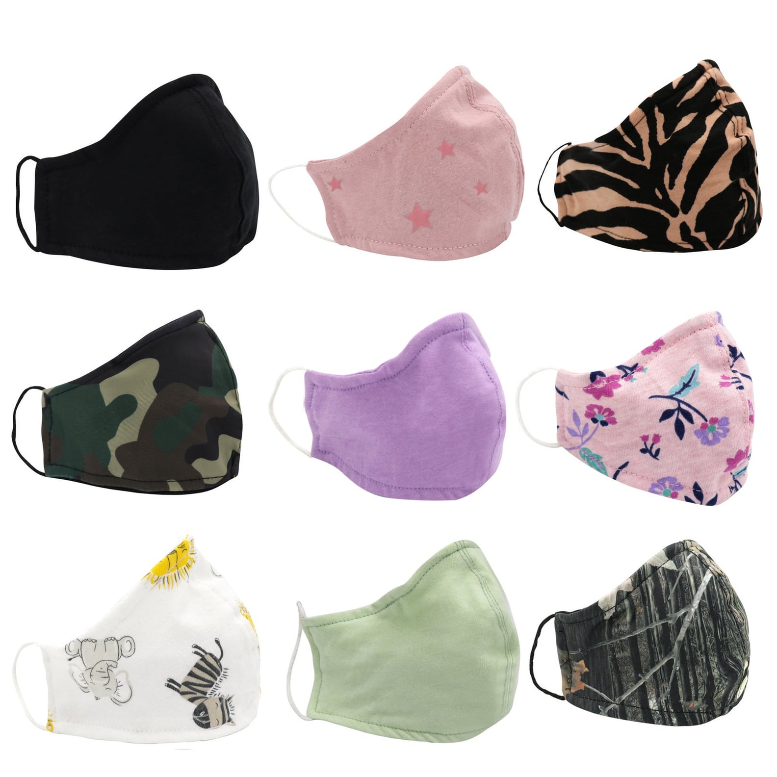 Kids' Face Masks With Nose Wires | PS Family
