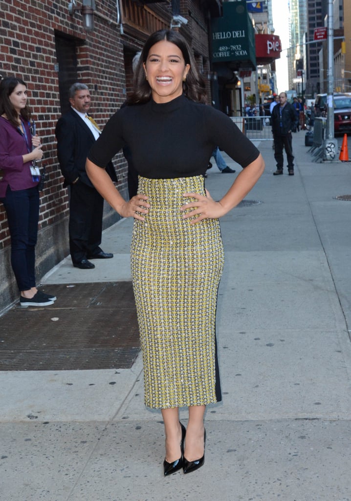 Gina Rodriguez on The Late Show With Stephen Colbert 2015 | POPSUGAR Latina
